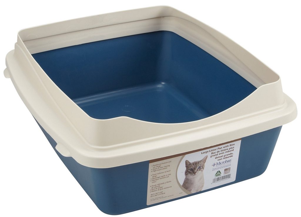 112_LITTER PAN RIMMED W/MICROBAN, LARGE – Pet World Panamá